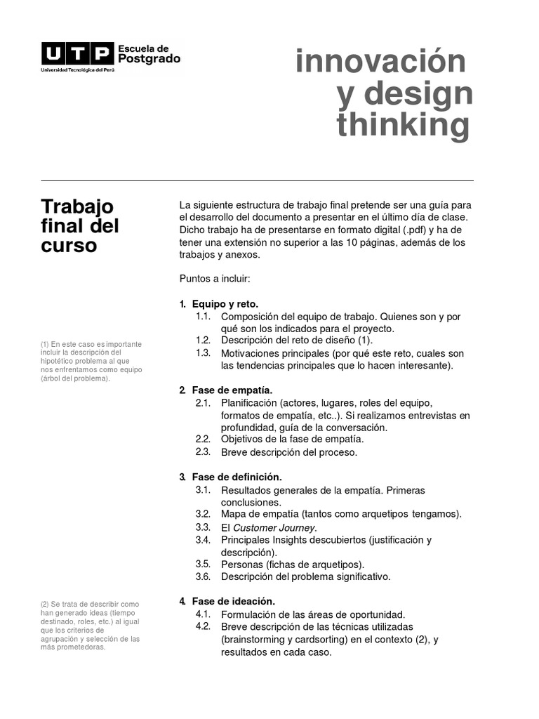 U6 - Pautas Trabajo Final IDT | PDF