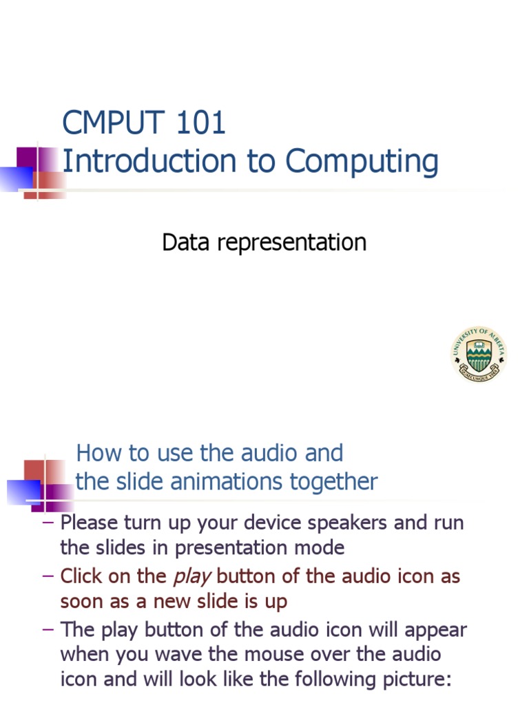 CMPUT 101 - Data Representation | PDF | String (Computer Science) | Integer (Computer Science)