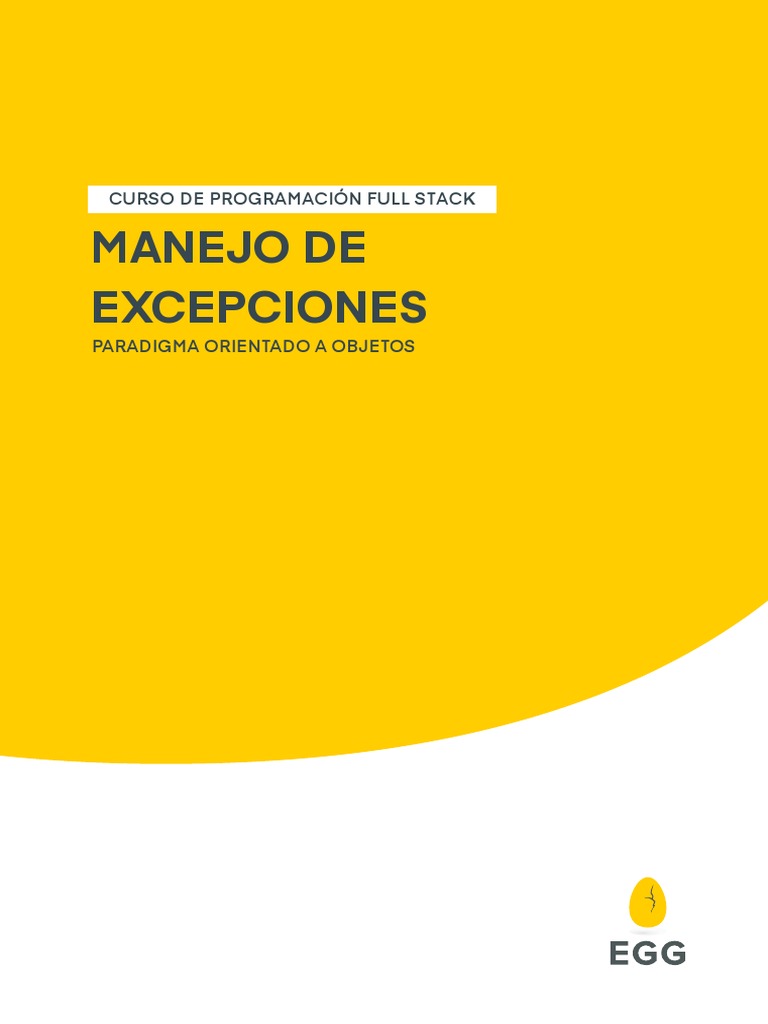10 Guía Manejo Excepciones Pdf Programa De Computadora Programación