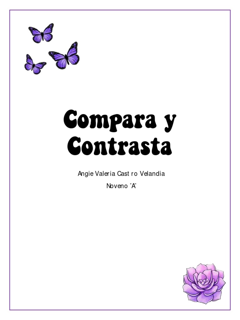 COMPARAR Y CONTRASTAR Casa Humano | PDF