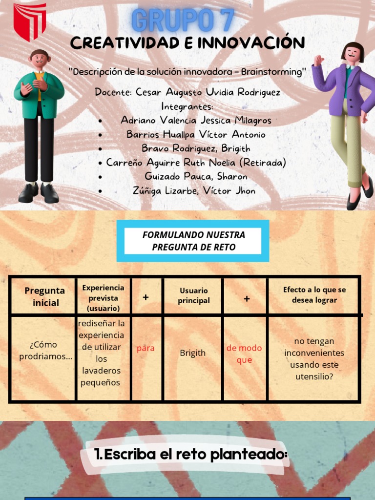 Brainstorming de Reto Del Proyecto Creatividad | PDF | Lavavajillas