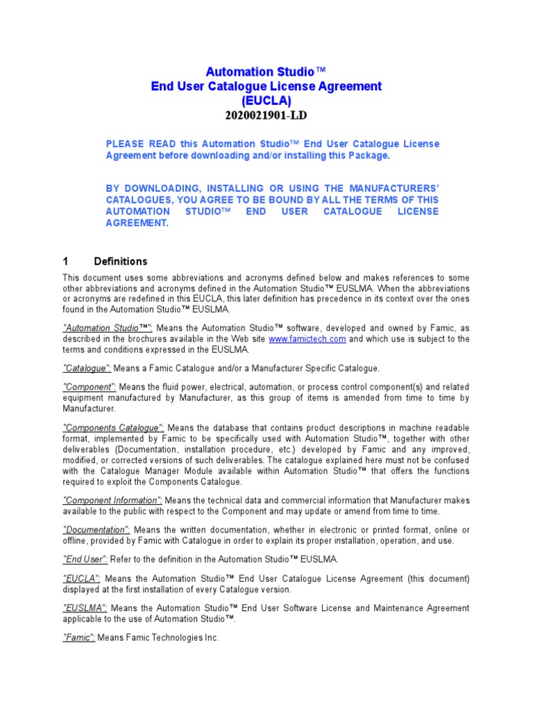License Catalogue | PDF