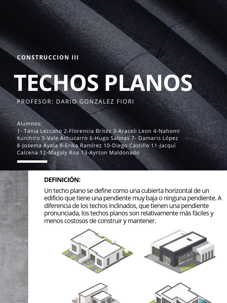 Techos Planos | PDF | Hormigón | Agua