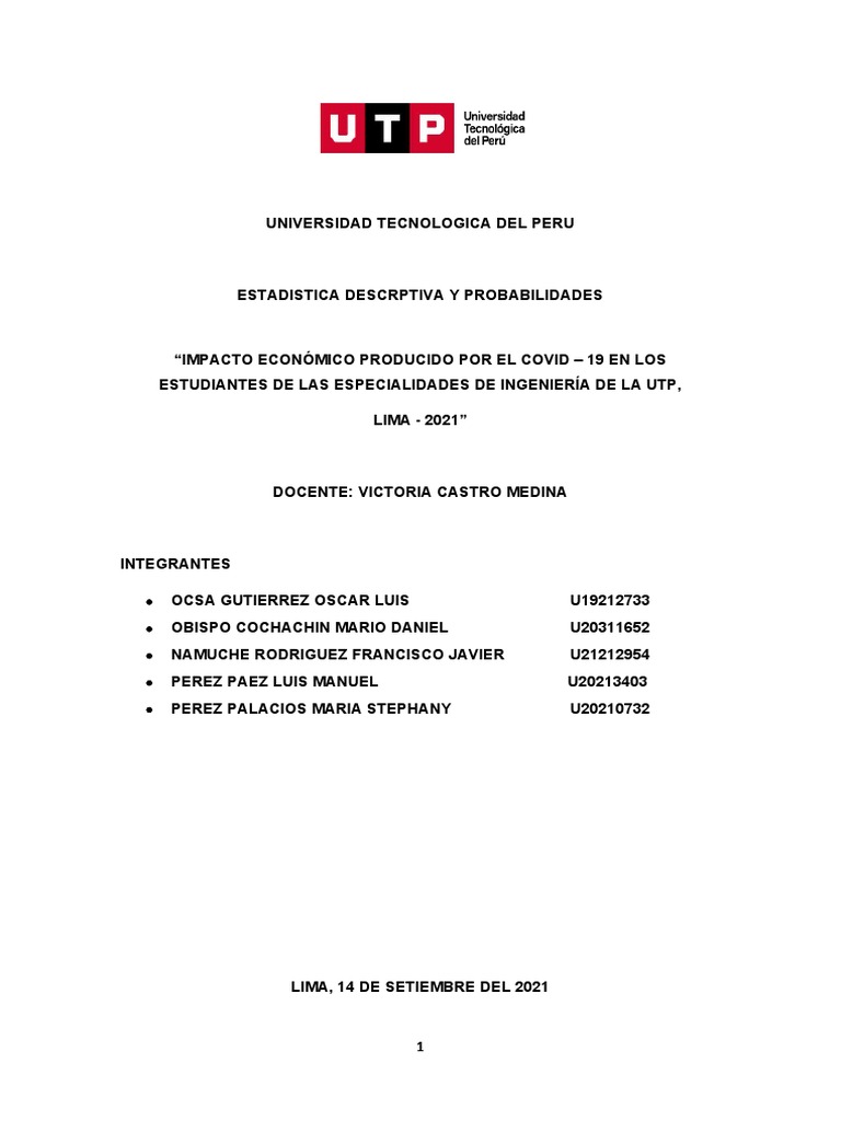 Proyecto Final Estadistica | PDF