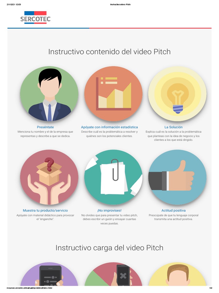 Instructivo Video Pitch | PDF