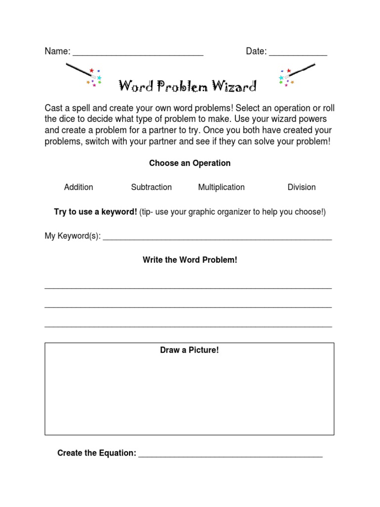 Word Problem Wizard | PDF