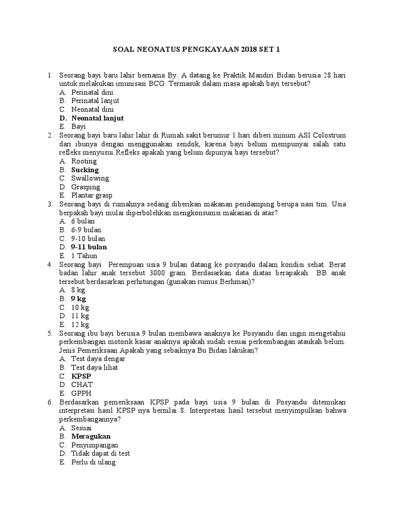 Soal Lat Neo 2 | PDF