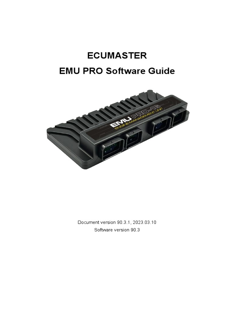 EMU PRO Software Guide 90 3 1 | PDF | Computers | Technology & Engineering