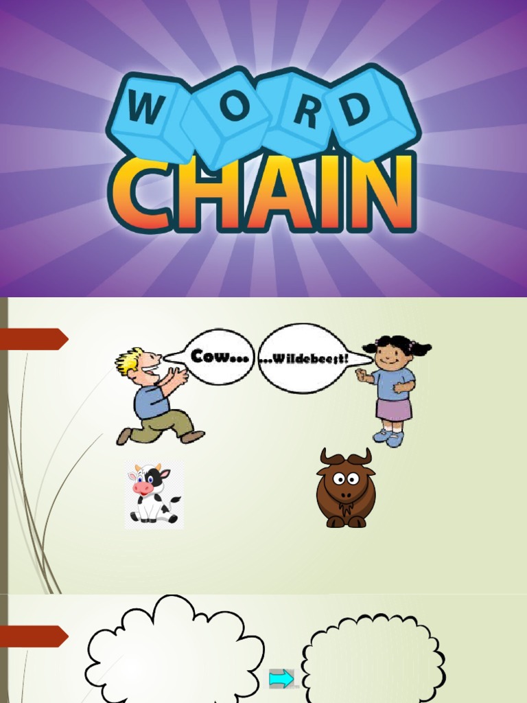 Word Chain Game - (P5+) | PDF