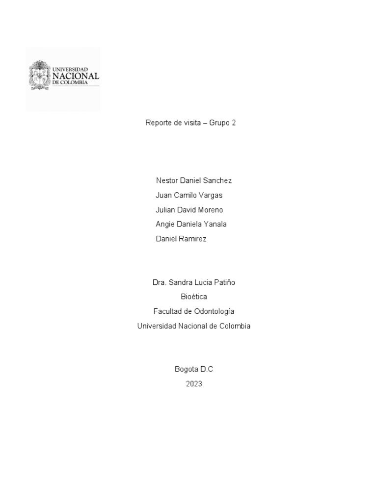 Reporte de Visita | PDF