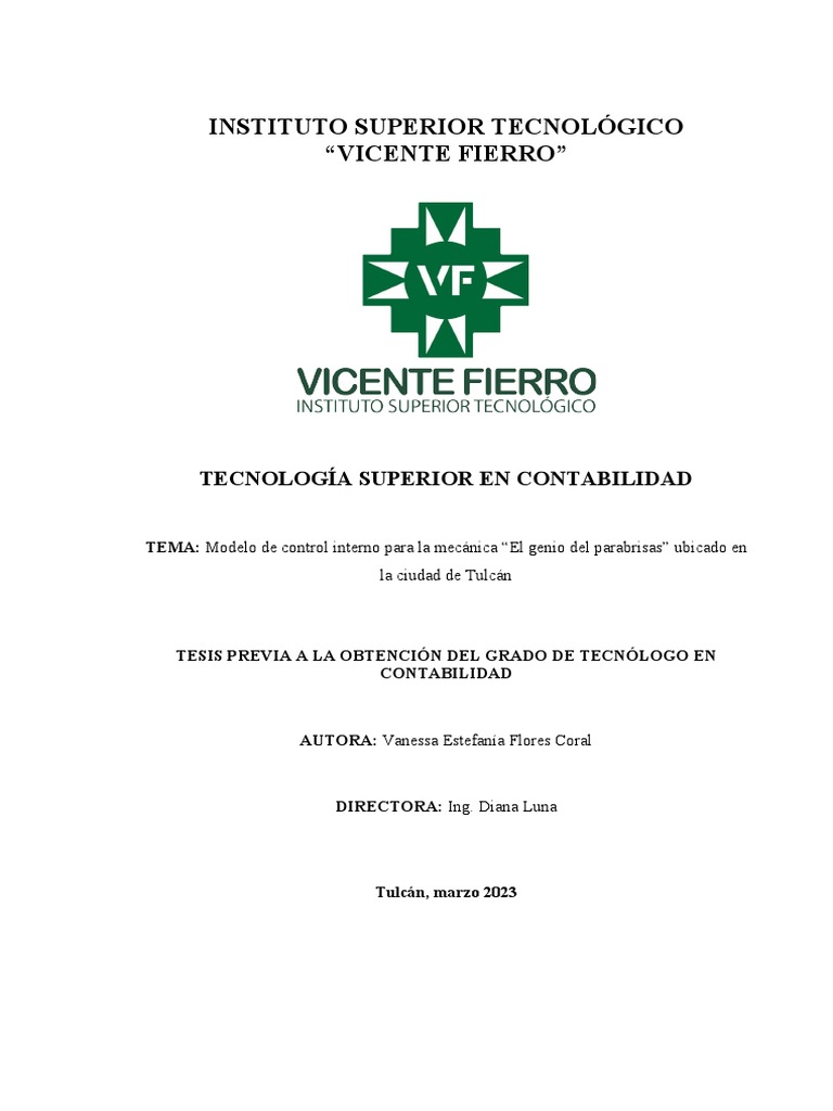Tesis Vanessa Flores | PDF | Contabilidad | Science Tesis Vanessa Flores | PDF | Contabilidad | Science