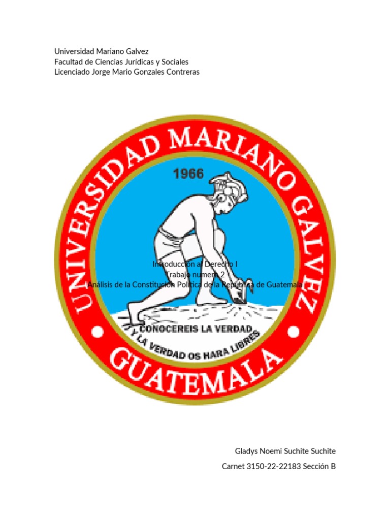 Analisis De La Constitucion Politica De La Republica De Guatemala Pdf