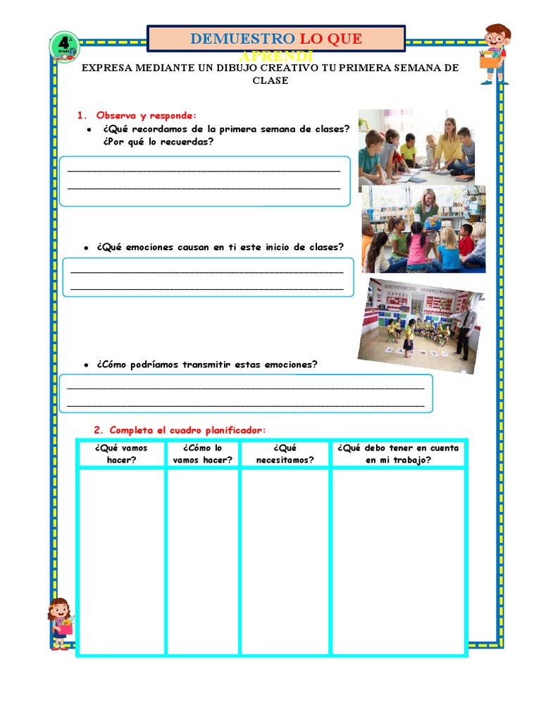 VIERNES 17 - B - FICHA Expresa Mediante Un Dibujo V | PDF | Dibujo