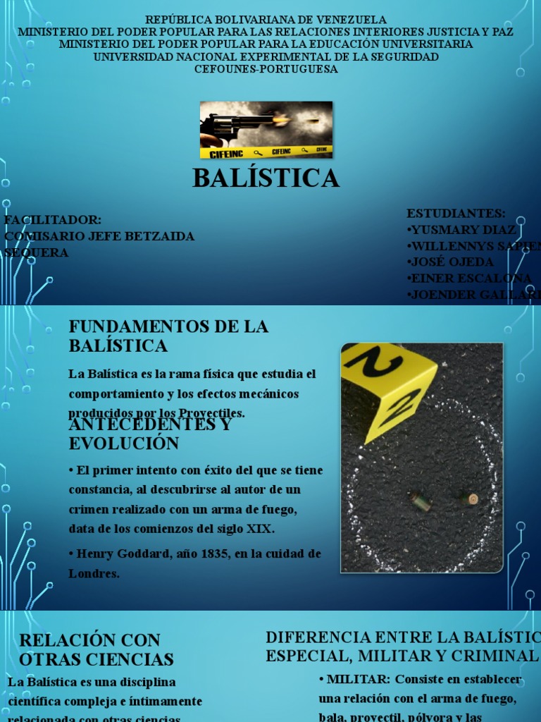 Balística | PDF | Balística | Proyectiles
