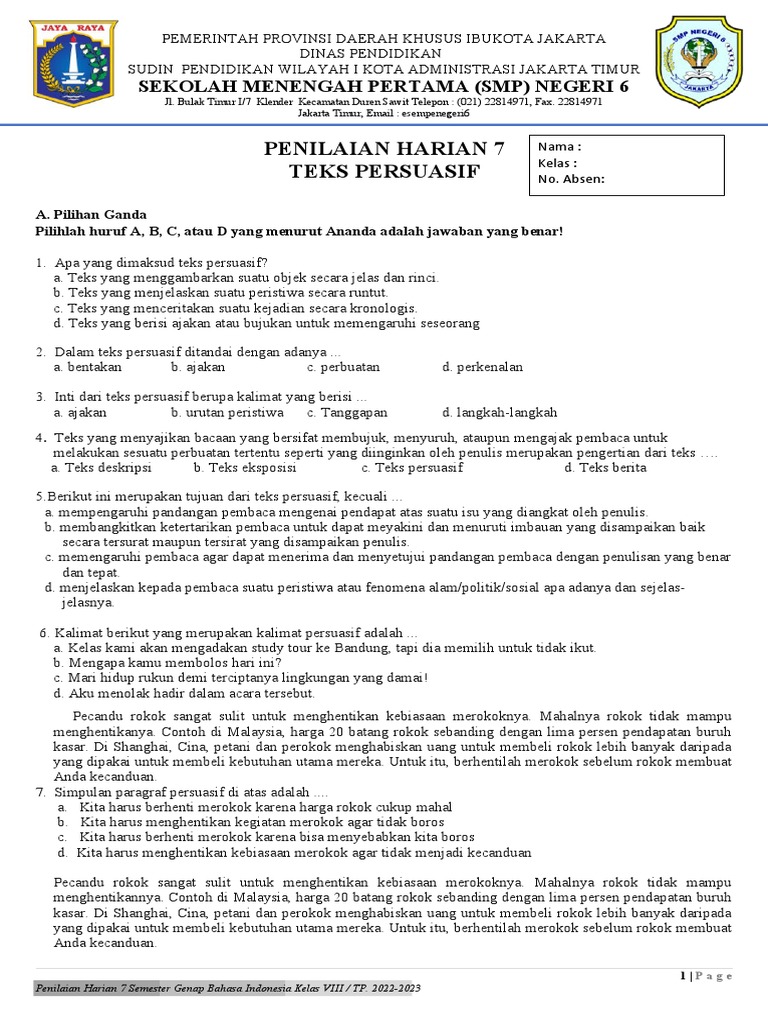 PH 7 Teks Persuasif | PDF