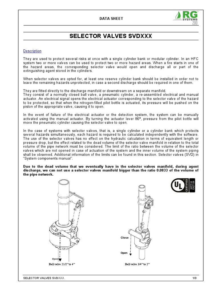 Selector Valves (SVDXXX) - Rv00 | PDF