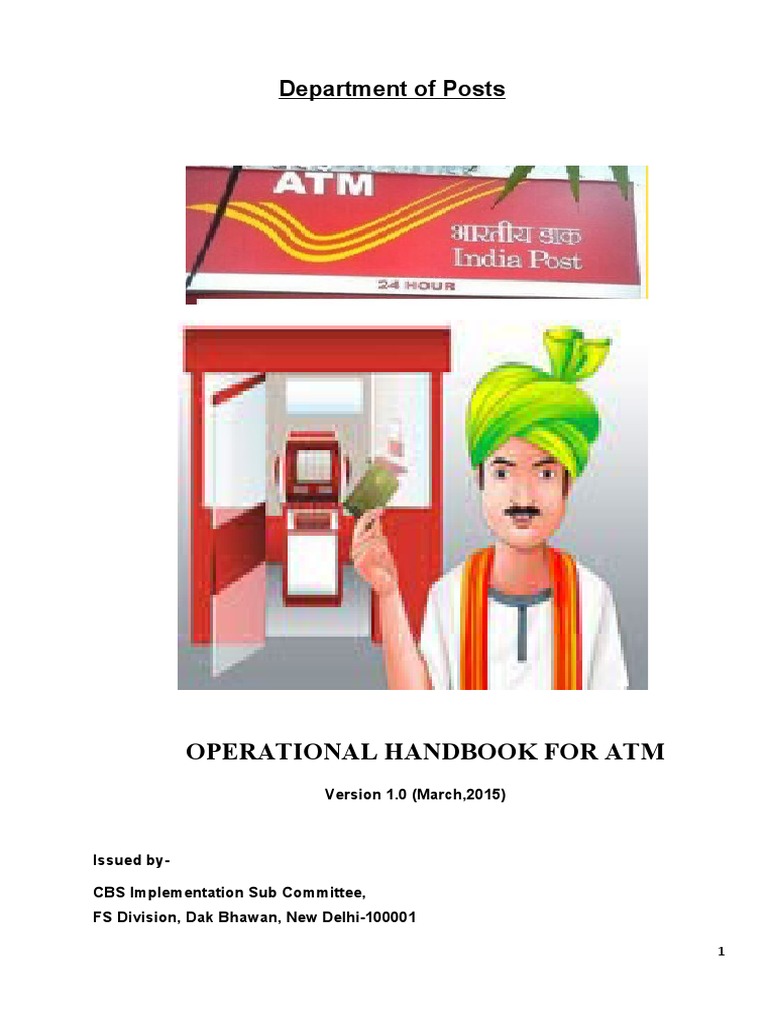 Operational Hand Book On ATM Version 1.1 | PDF | Automated Teller Machine | Personal ...