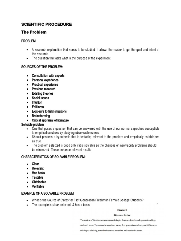 Scientific Procedure | PDF