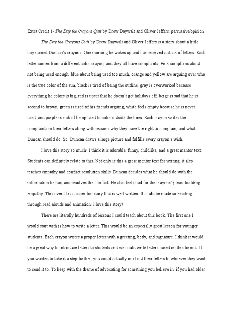 Extra Credit 1 | PDF