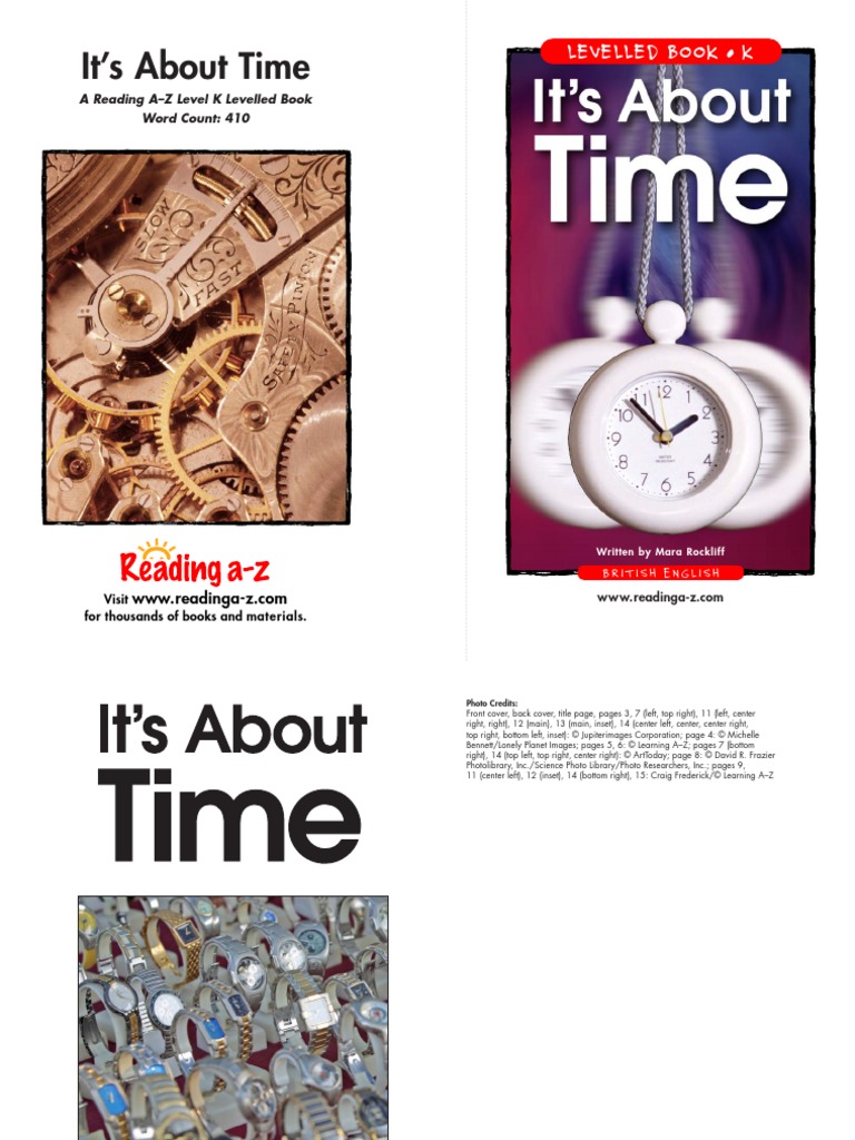 It Is About Time Reading A Z | PDF | Clock | Horology