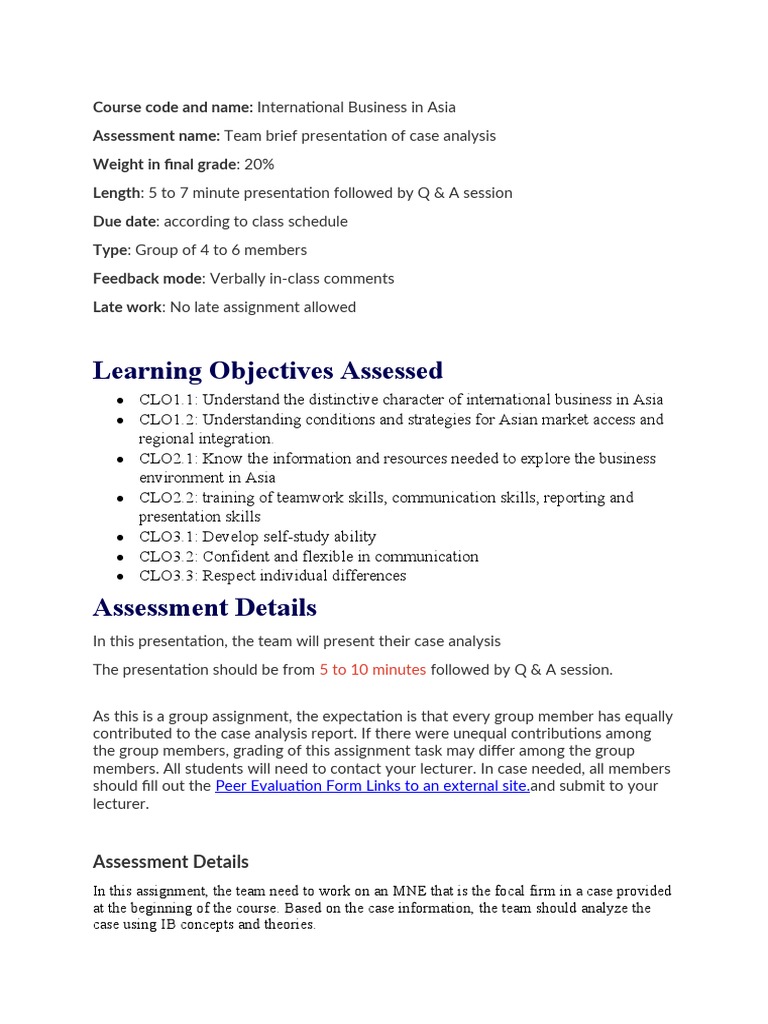 Assignment 3 Instruction - DBA - Case Analysis | PDF ...