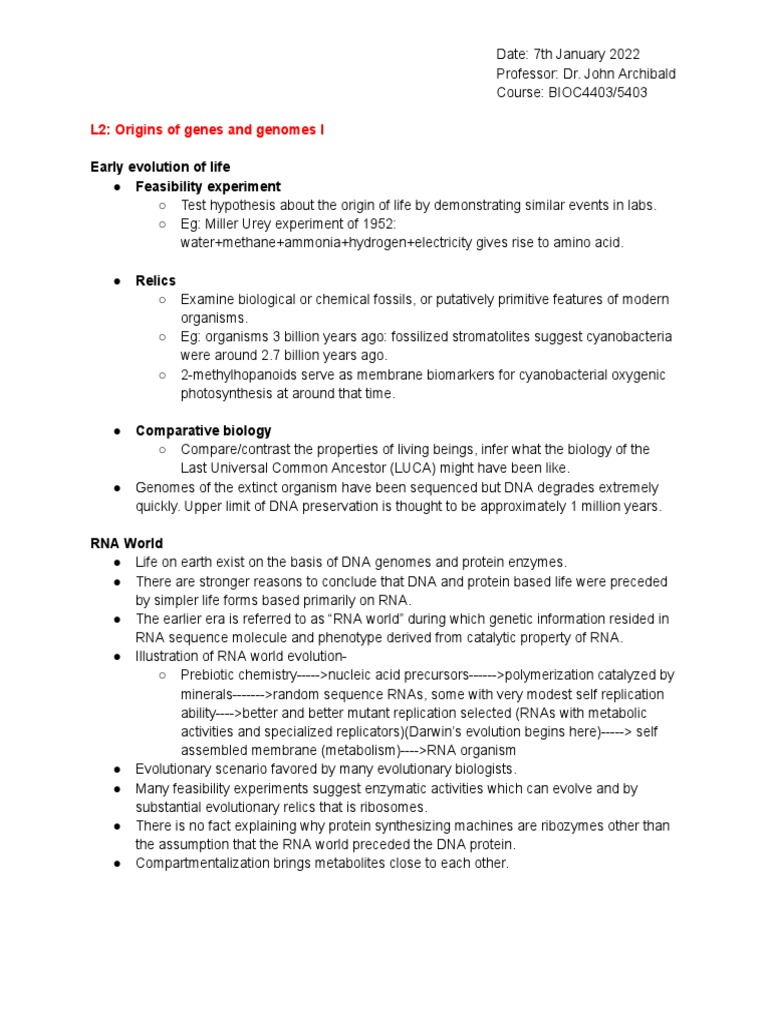 Bioc 4403 L2 | PDF | Self-Improvement