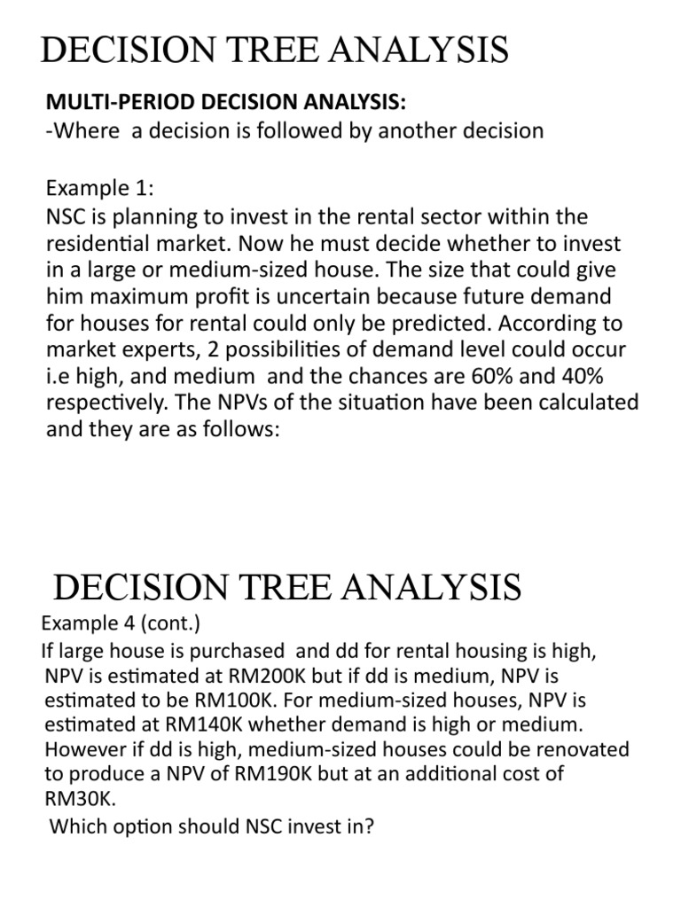Wk5 RES511B Multi-Period Decision Tree | PDF