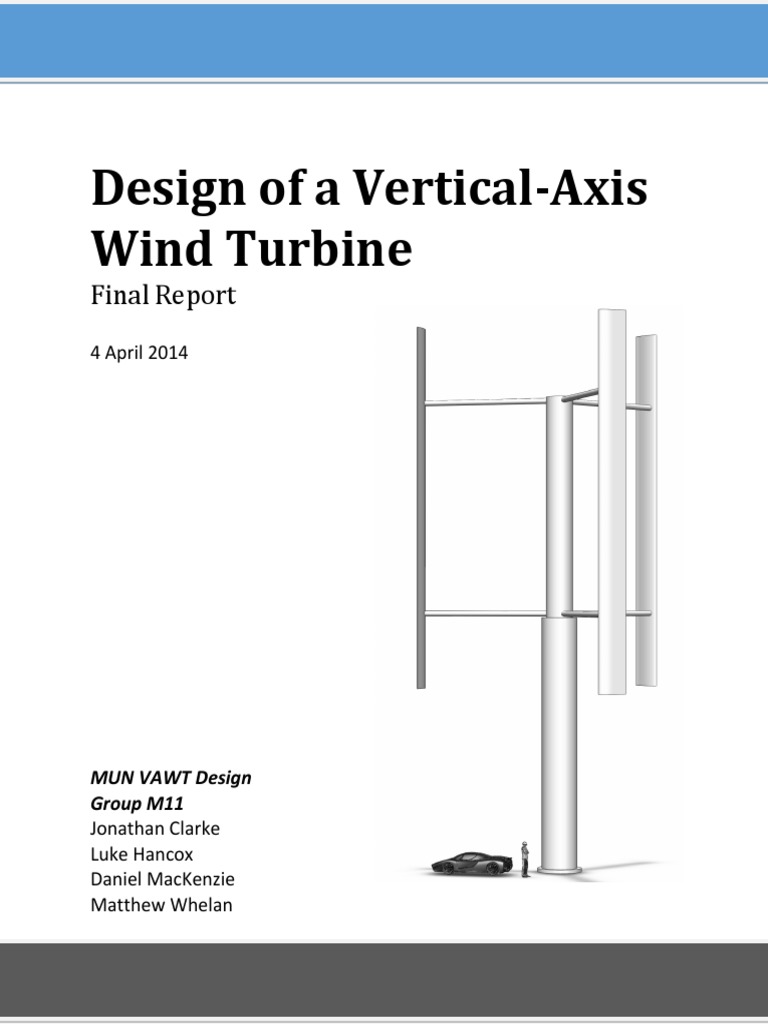 Vertical Axis Wind Turbinepdf | PDF | Wind Turbine | Airfoil