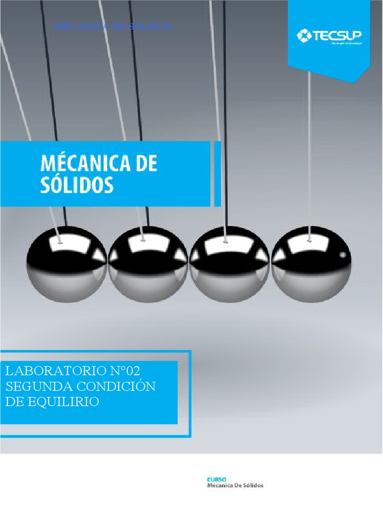 Lab 02 Mecanica de Solidos | PDF | Fuerza | Rotación