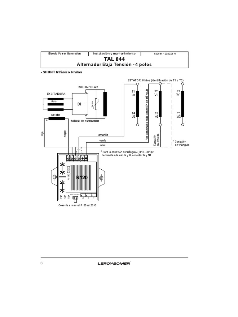 Manual de Instalación AVR R120 | PDF