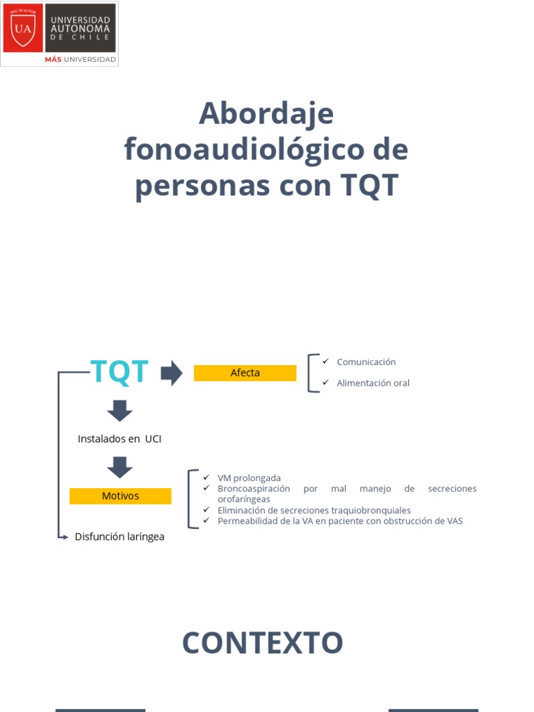 Abordaje Fonoaudiológico de Personas Con TQT | PDF