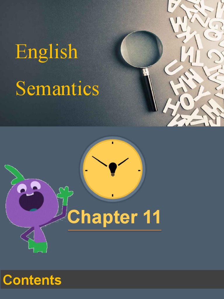 English Semantics | PDF | Clause | Verb