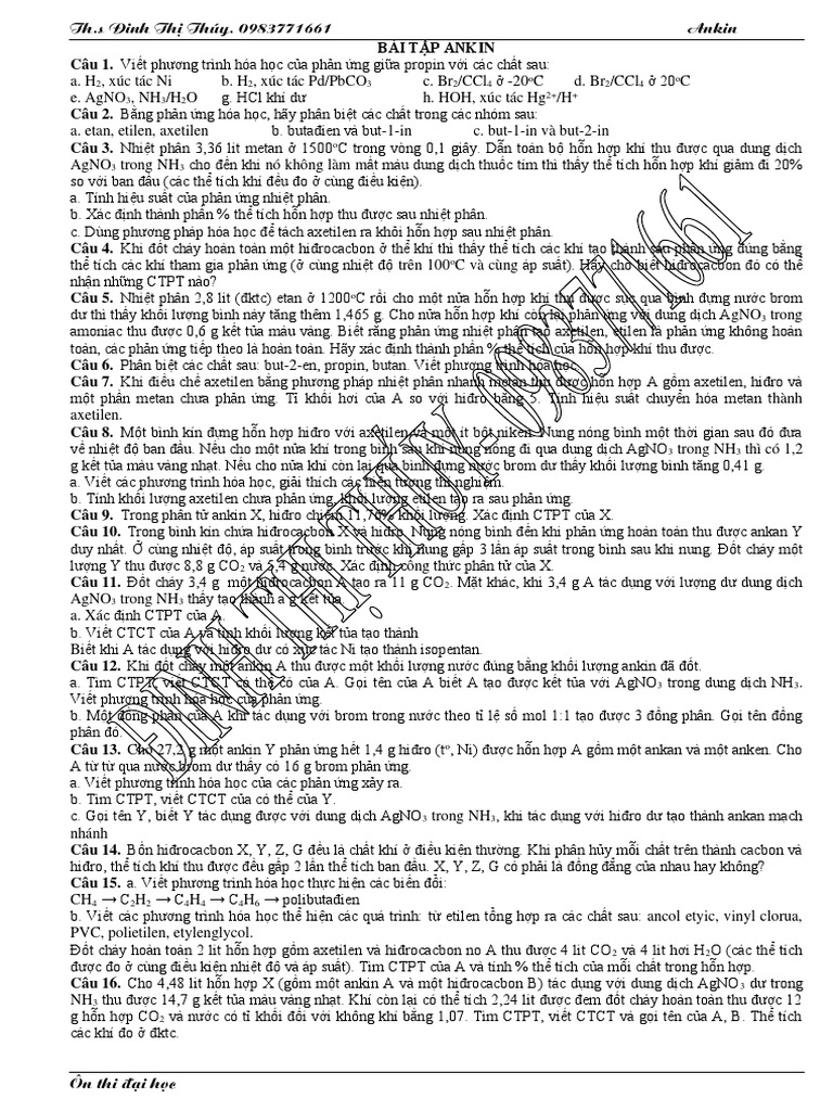 TH.S Inh THÞ Thóy. 0983771661 Ankin | PDF