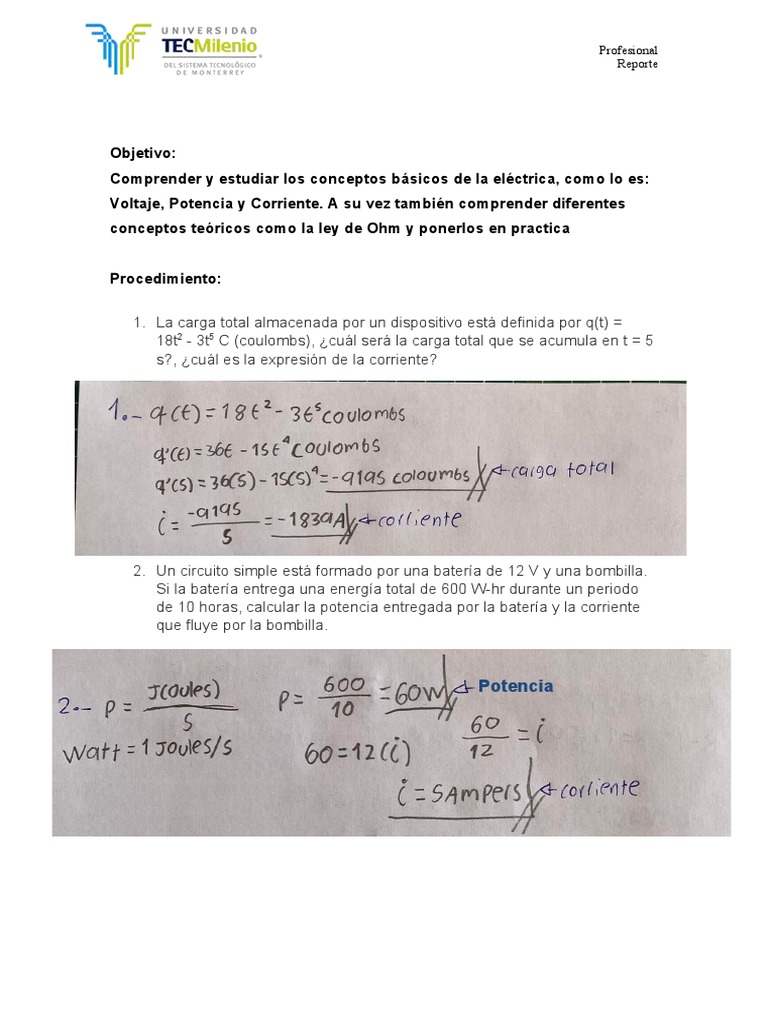 Tarea 1 Ing - Eléctrica | PDF