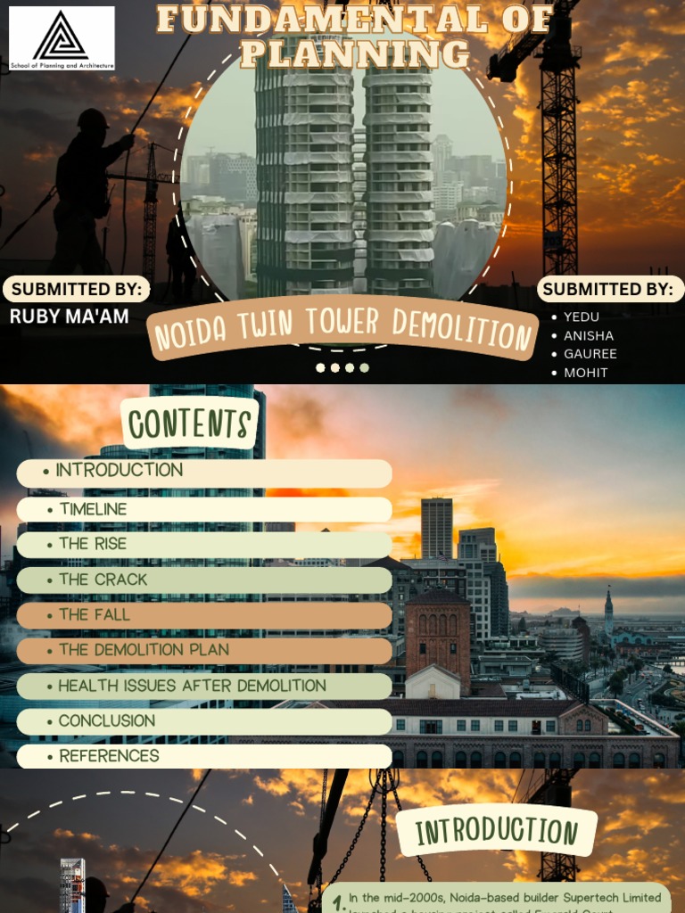 Noida Twin Tower Demolition | PDF | Clinical Medicine | Diseases And ...