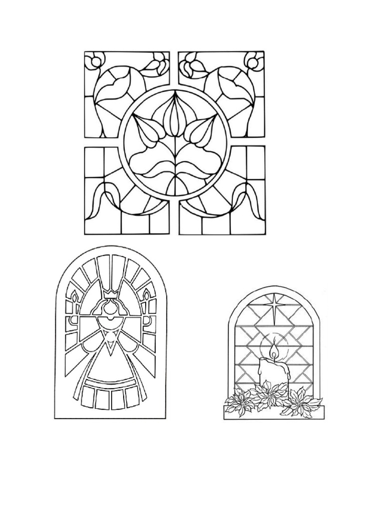 Plantillas para Elaborar Vitral | PDF