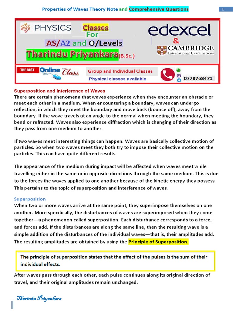 Superposition and Interference of Waves As Physics - 221228 - 152438 ...