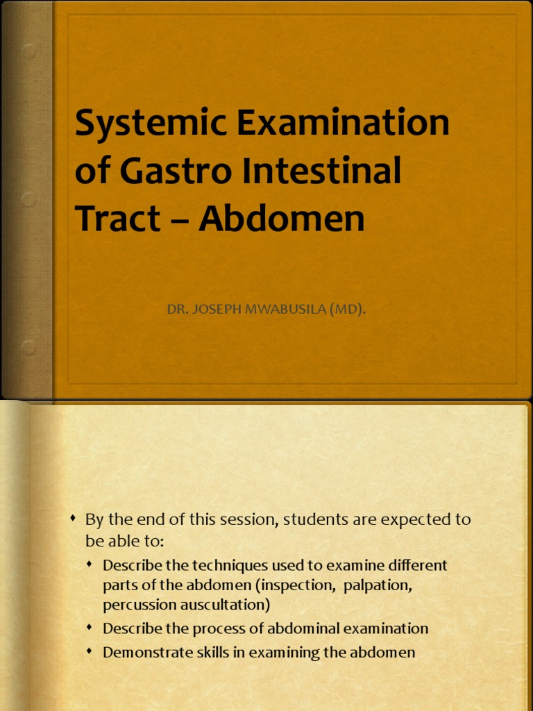 Session 6 - Performing Abdominal Examination | PDF | Abdomen | Medical Specialties