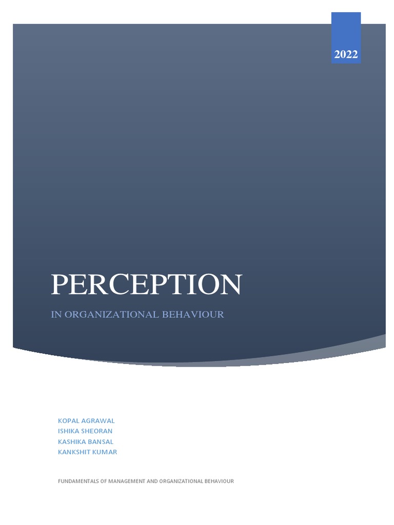 FMOB - Perceptions Paper-1 | PDF | Science & Mathematics