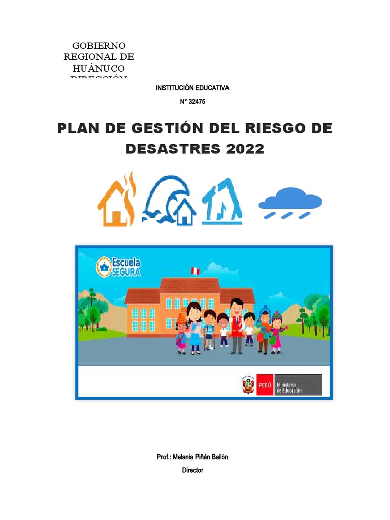 Plan de Gestión Del Riesgo de Desastres 2022 | PDF | Radiación | Relámpago