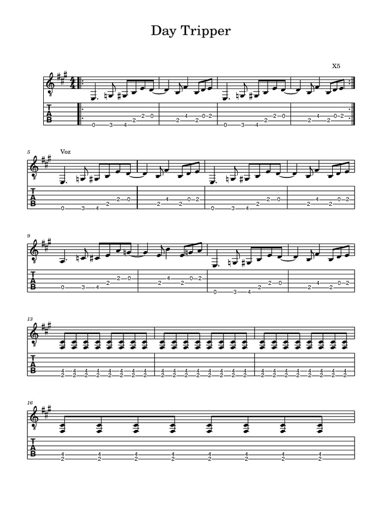 Day Tripper | PDF