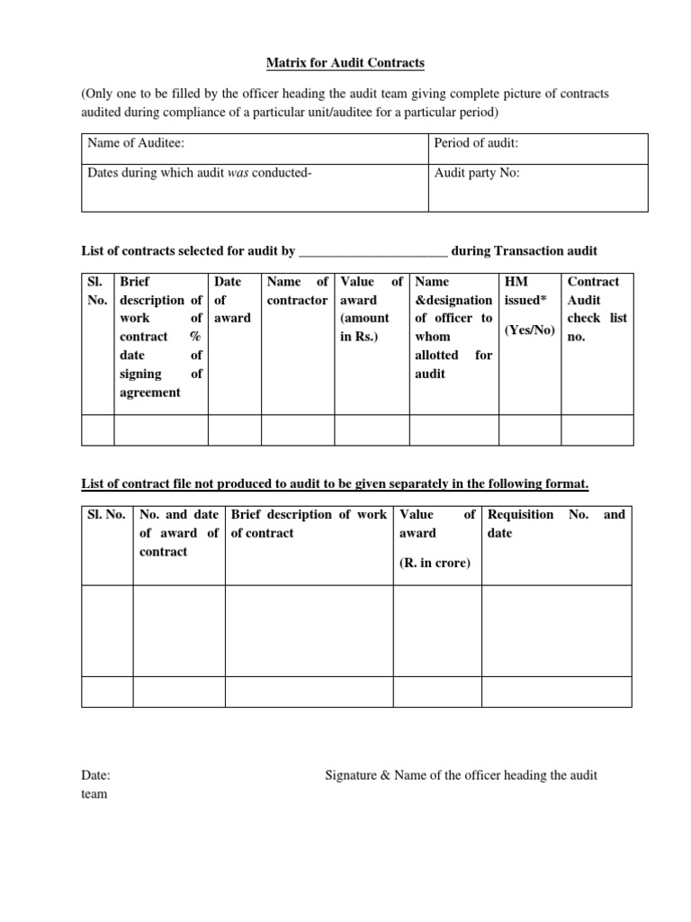 Audit Contract Compliance Guide | PDF | Audit | Business