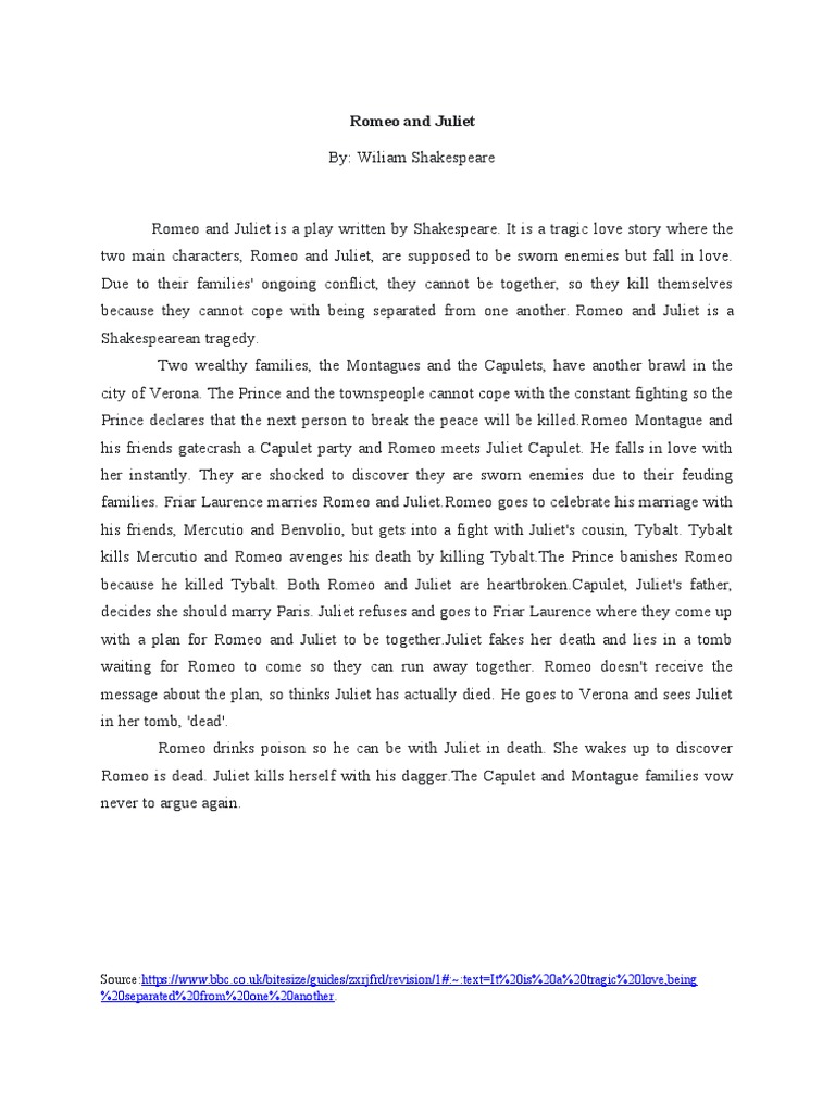 Romeo and Juliet | PDF | Classics | General Fiction
