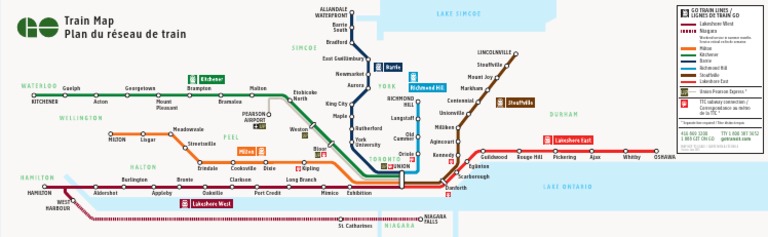 Go Train Map 201506 | Download Free PDF | Toronto | Passenger Rail Transport