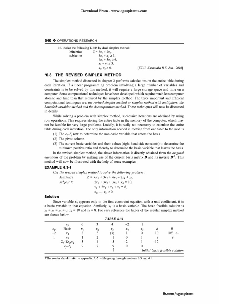 1 - Revised Simplex - Hira Gupta | PDF