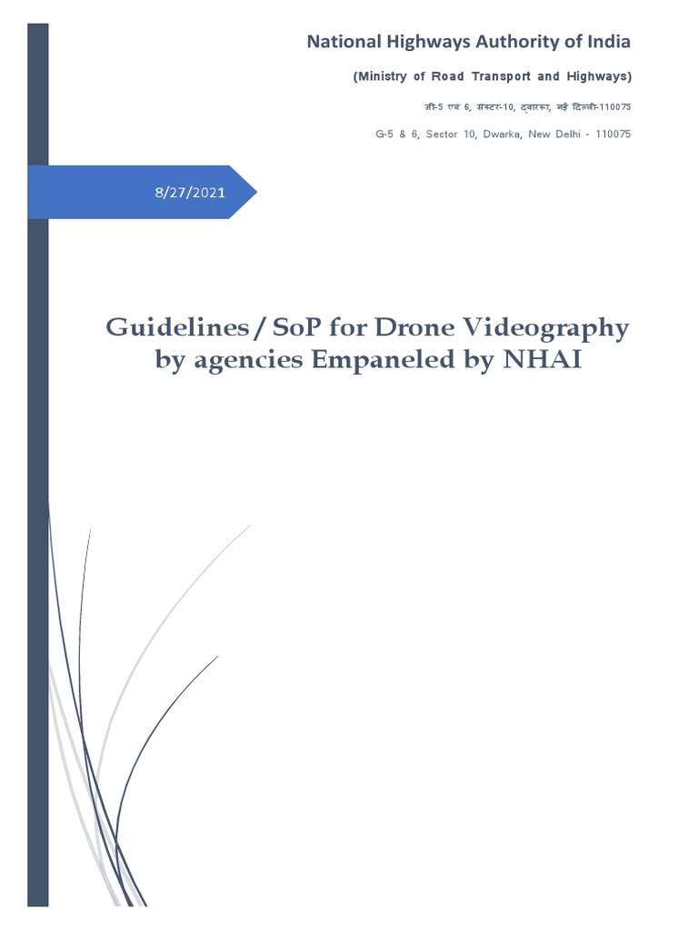 SoP For Drone Videpgraphy 27 Aug 21 | PDF | Computer File | Hard Disk Drive