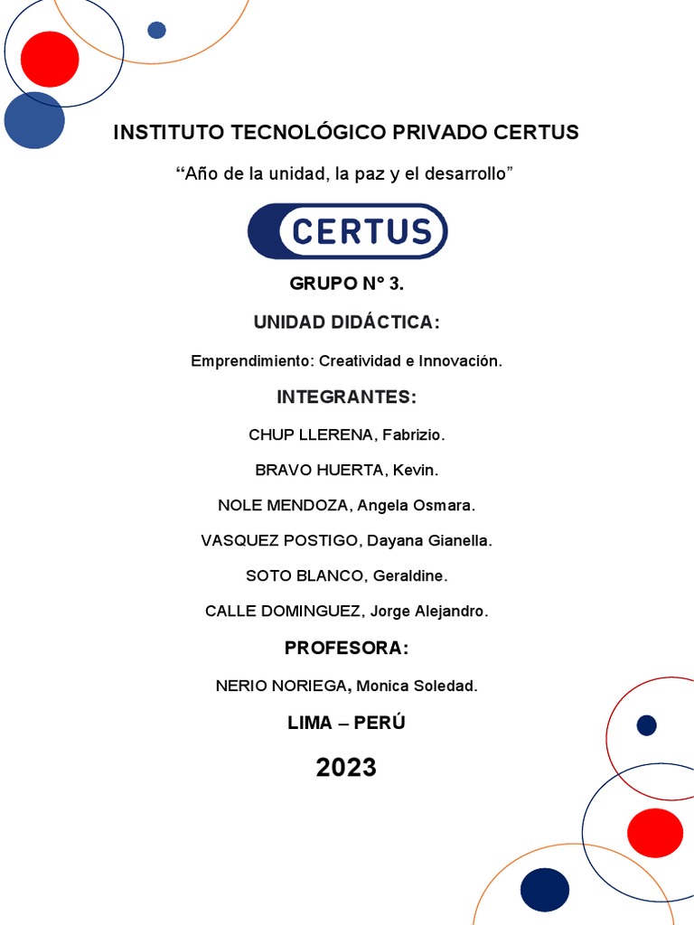 Carátula Certus: Emprendimiento 2023 | PDF | Deforestación | Iniciativa ...