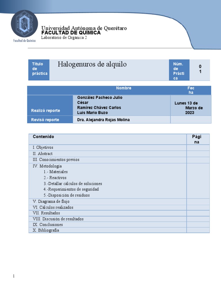 Halogenuros de Alquilo 1 | Descargar gratis PDF | Química | Átomos