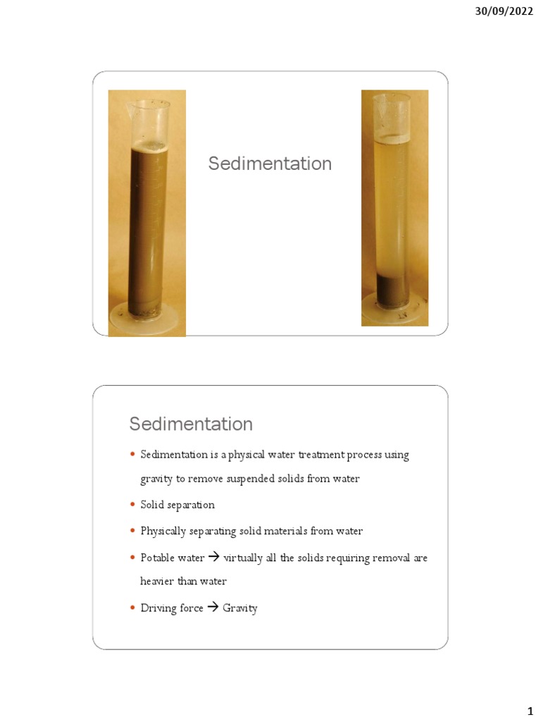 Sedimentation | PDF | Reynolds Number | Fluid Dynamics