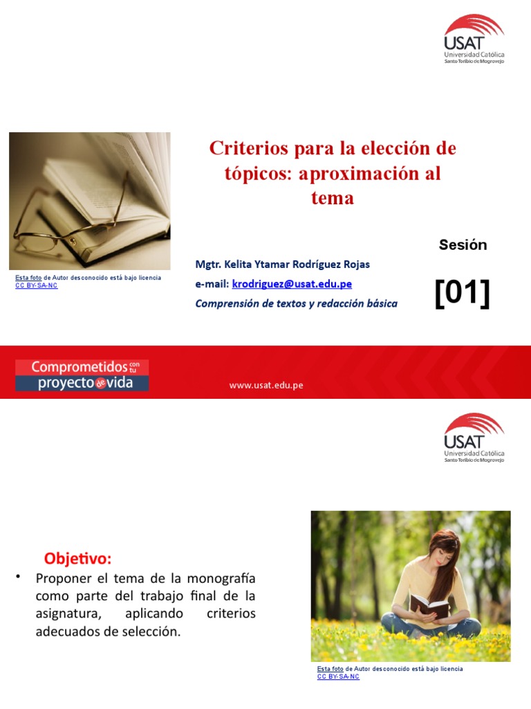 Criterios para La Elección de Tópicos | PDF